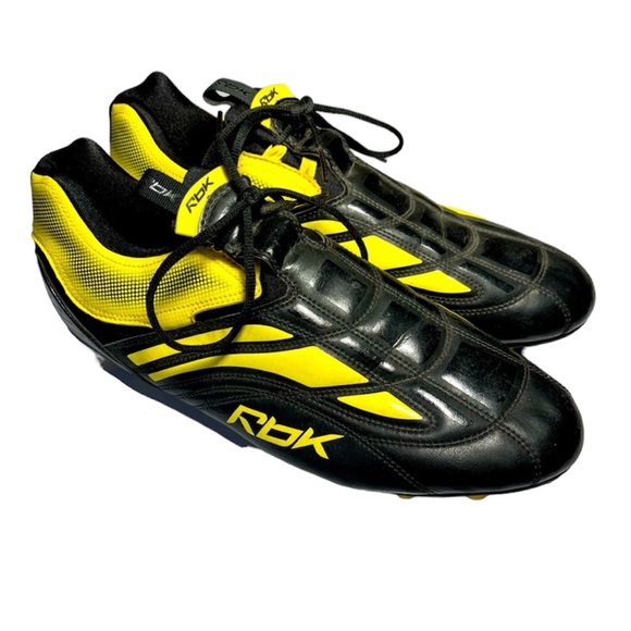 Reebok | Shoes | Rbk Football Cleats Black Yellow Reebok | Poshmark